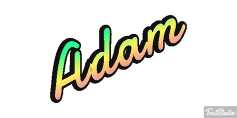 Adam Name Animated  Logo Designs
