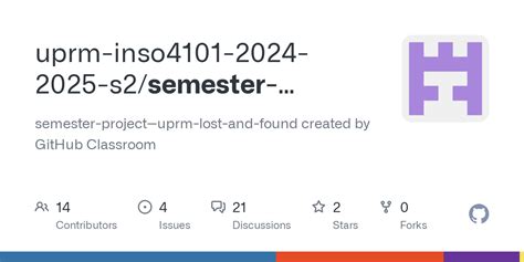 Github Uprm Inso S Semester Project Uprm Lost And