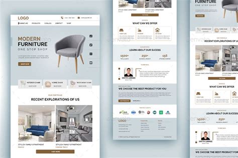 Furniture Email Newsletter Psd Template Web Elements Graphicriver