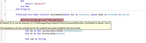 OleDb OleDbConnection Rhino Developer McNeel Forum