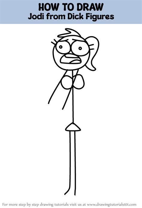 How To Draw Jodi From Dick Figures Dick Figures Step By Step Drawingtutorials Com