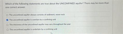 Solved Which of the following statements are true about the | Chegg.com