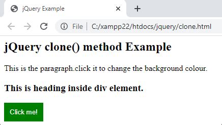 JQuery Clone Method CodingTag