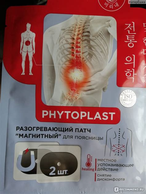 Пластырь Mi-Ri-Ne Патч для поясницы Phytoplast Разогревающий Магнитный ...