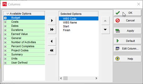 Calculating Worst Case EAC From Schedule Realignment In P6