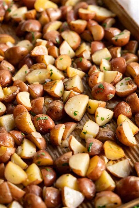 Crispy Parsley Roasted Potatoes Recipe Vibrantly G Free