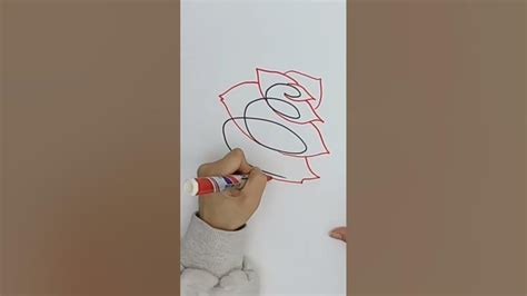 회오리 이용하여 초간단 장미 그리기 Shorts 그림 Youtube