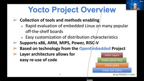 “introduction to the yocto project and bitbake part 1” by behan webster youtube