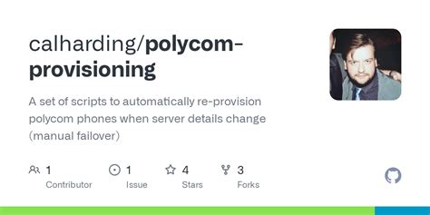 GitHub Calharding Polycom Provisioning A Set Of Scripts To Automatically Re Provision Polycom