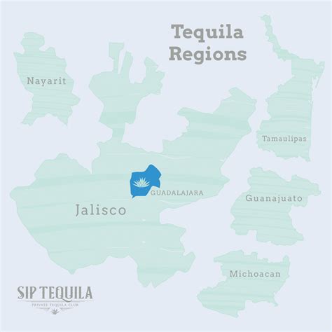 Tequila Jalisco Mexico Map