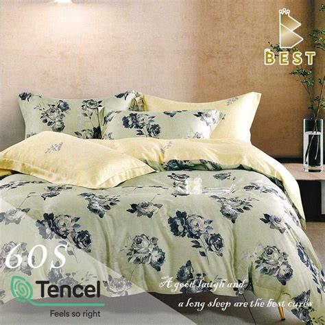 Best 貝思特 雙人60支頂級天絲八件式床罩組 100tencel和風清露 綠 Pchome 24h購物