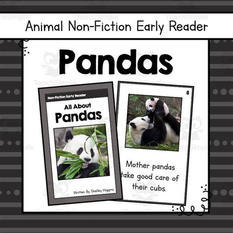 Pandas Early Reader Nonfiction Book By Teach Simple