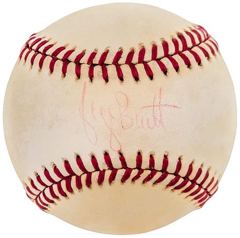 George Brett Autographed Official Mcphail Al Baseball Kansas City Royals Vintage Signature