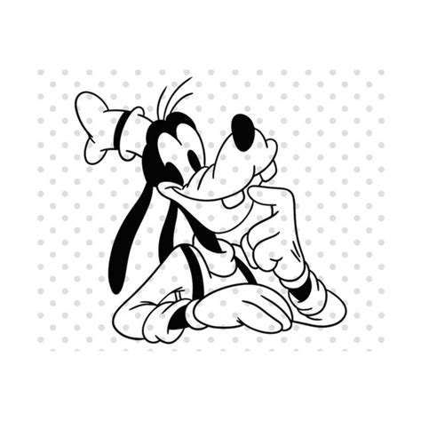 Goofy Svg Goofy Outline Goofy Silhouette Easy Cut File Inspire Uplift