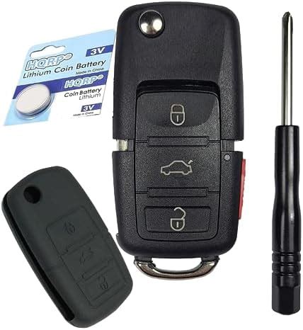 Amazon Com HQRP Folding Flip Key Fob Shell Remote Case Keyless Entry With Buttons And Black