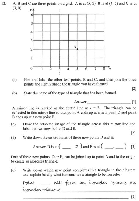 Coordinates Questions Collected From Papers
