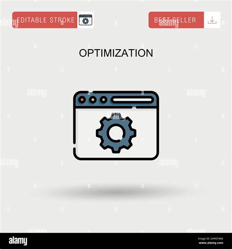 Optimization Simple Vector Icon Stock Vector Image And Art Alamy