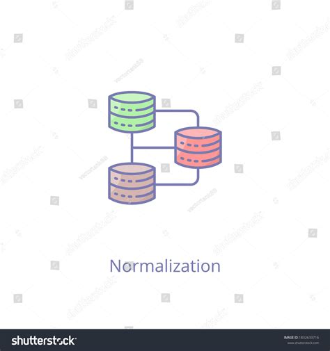 Normalization Icon Vector Logotype Stock Vector Royalty Free