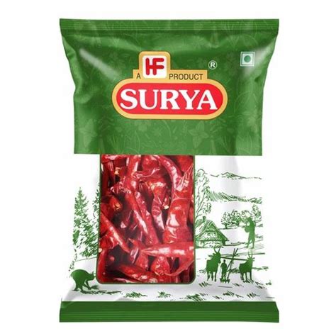 100gm Surya Red Chilli Lal Mirchi Whole Without Stem At ₹ 600kg