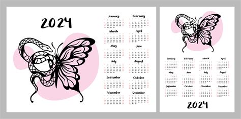 Butterfly Calendar 2024 Printable Cammy Abigale