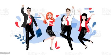 창의성 브레인 스토밍 혁신 팀워크 개념 행복한 성공적인 비즈니스의 그룹은 서로 다른 포즈의 사람들 또는 학생들을 함께 준수합니다