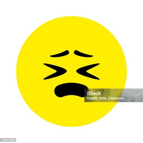 Visage Triste Vecteur Dicône Emoji Signe Démoticône Émotions Négatives