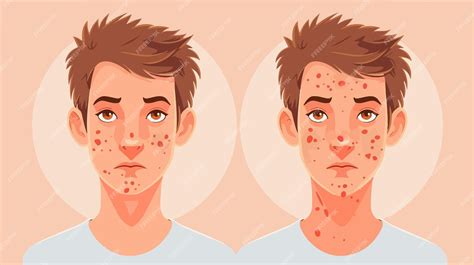 Seborrhoeic Dermatitis Before And After Treatment Concept Premium Ai