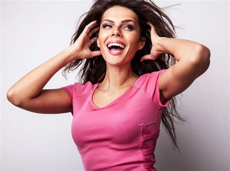 Young Sensual And Beauty Woman In A Fashionable Dress Stock Image Image Of Hair Front 34785309