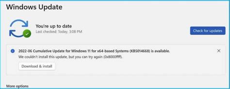 Solution To Fix Error Code 0x8000ffff In Windows 11 Update