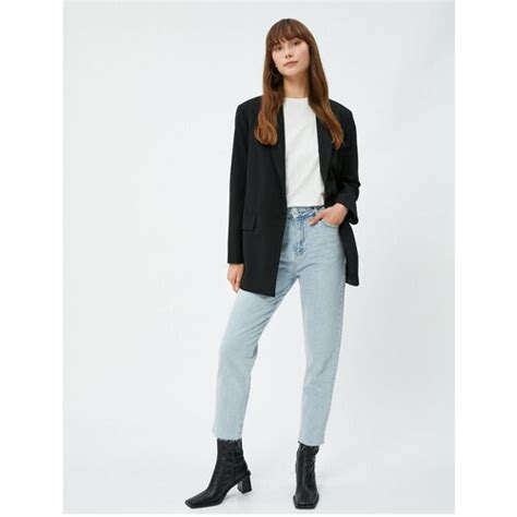 Koton Normal Waist Jeans Slightly Skinny Legs - Mom Jeans | ePonuda.com