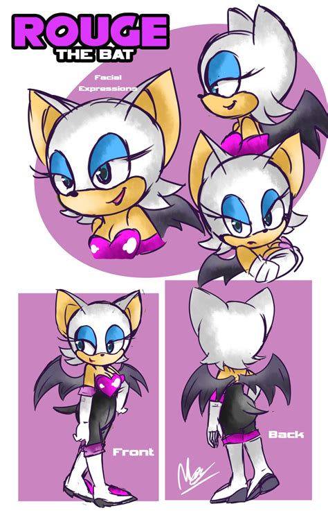 Rouge Reference Sheet By Foojiwara On Deviantart