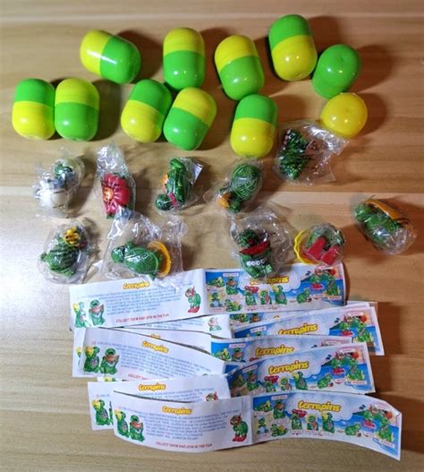 Kinder Surprise Egg Toys Full Set Of Tiny Terrapin Turtles 1990s