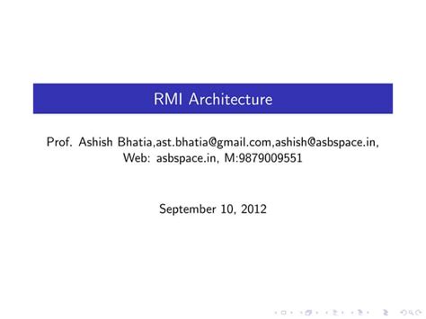 Remote Method Invocation Pdf