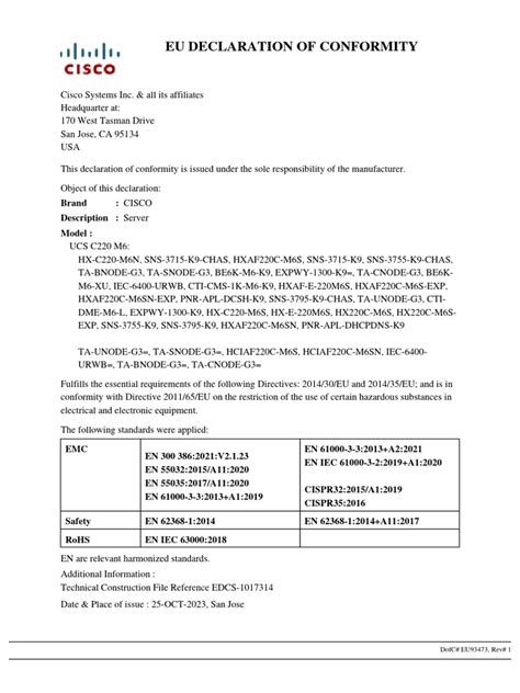 Cisco Cti Cms 1k M6 K9 Conformity Pdf