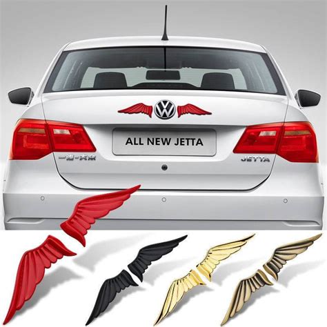 Car Personality Fun Reflective Angel Wings Wings Car Stickers Stickers