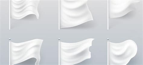 Premium Ai Image Mockup White Flag Vector Icons Collection In The