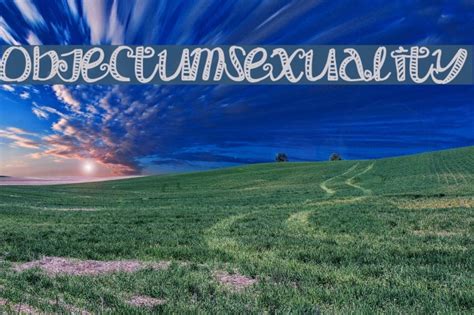 ObjectumSexuality Font FFonts Net