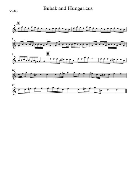 Rumblings An Historic Music Bubak And Hungaricus Sheet Music