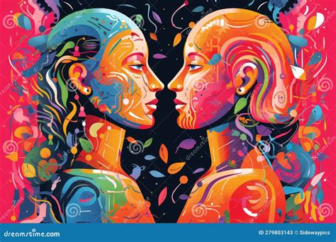 Natural Language Understanding And Artificial Intelligence Generative AI Stock Illustration