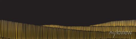 Art Landscape Background With Gold Texture Vector Japanese Hand Wall Mural • Murals Wave