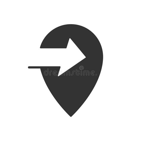 pointer with arrow vector icon stock vector illustration of business