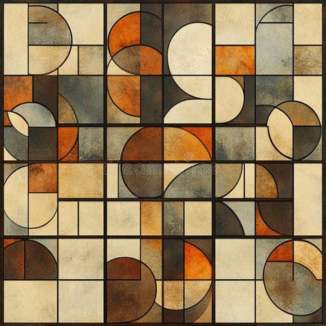 Asymmetrical Geometric Grid Pattern Stock Illustration Illustration