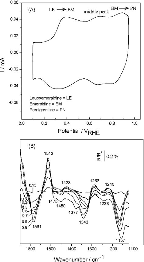 A CV Of The Polymer Obtained By Oxidation Of A 0 05 MM ANI 0 1 M