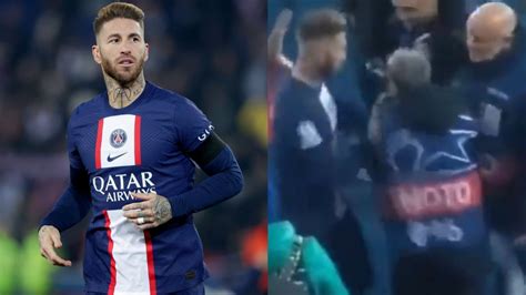 Liga Mistrzów Sergio Ramos wpadł w szał Odepchnął fotografa TVP SPORT