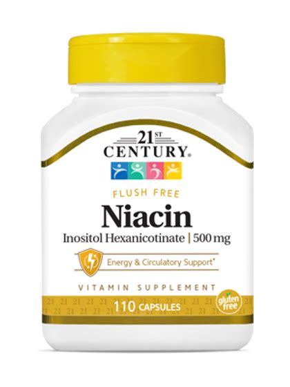 21st Century® Niacin Inositol Hexanicotinate 500 Mg 110 Capsules