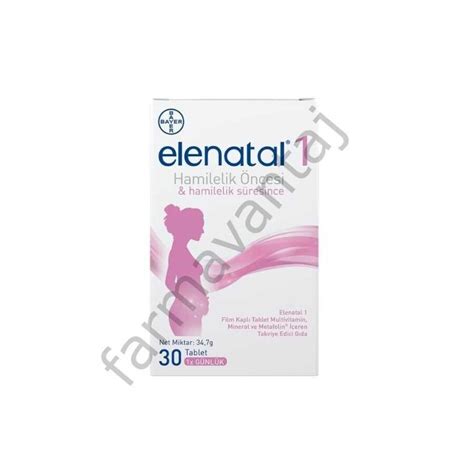 Elenatal1 Multivitamin Mineral Metafolin İçeren Takviye Edici Gıda