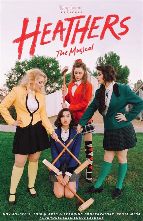 Thought You All Would Like The Poster For My Production Of Heathers Coming This December R