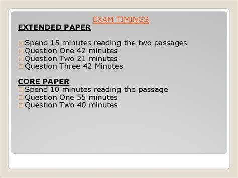 Igcse Exam Revision Lesson One Cambridge Igcse Exam