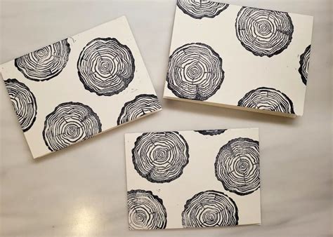 Tree Ring Design Cards Etsy