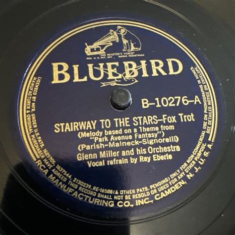 Bluebird 78 Rpm Glenn Miller Stairway To The Stars 10276 V Jazz Ebay